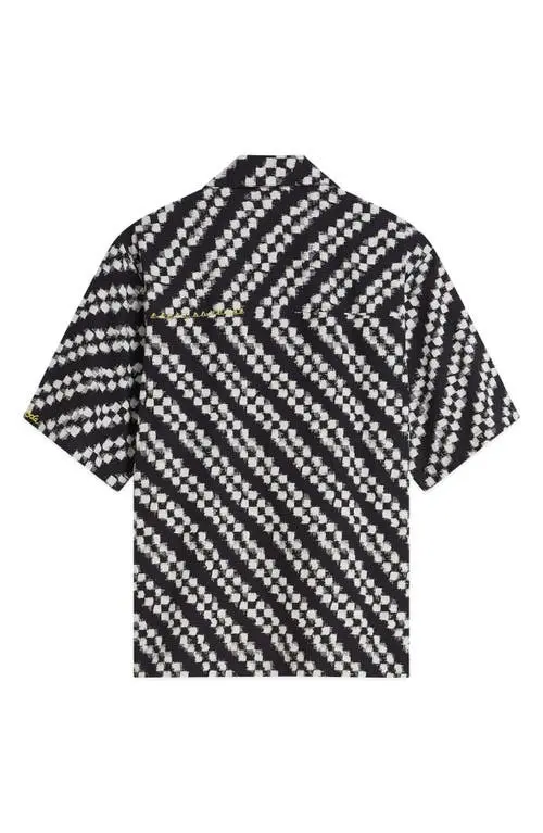 Scotch & Soda Ikat Relaxed Fit Short Sleeve Shirt