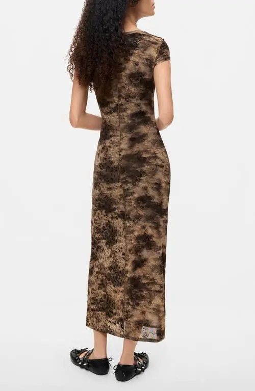 Desigual Animal-inspired Short Sleeve Dress