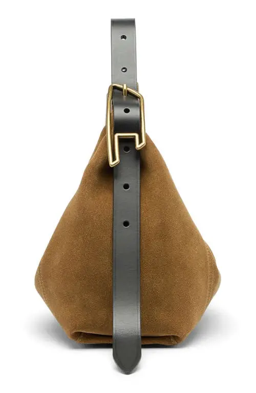 DIESEL® D-line Leather Trimmed Hobo Bag