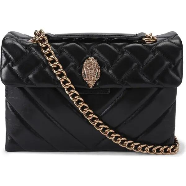Kurt Geiger Kensington Leather Crossbody Bag - Black