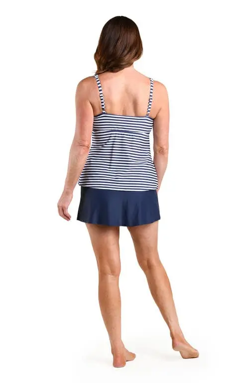 MAXINE OF HOLLYWOOD Great Escape Stripe Tankini Top