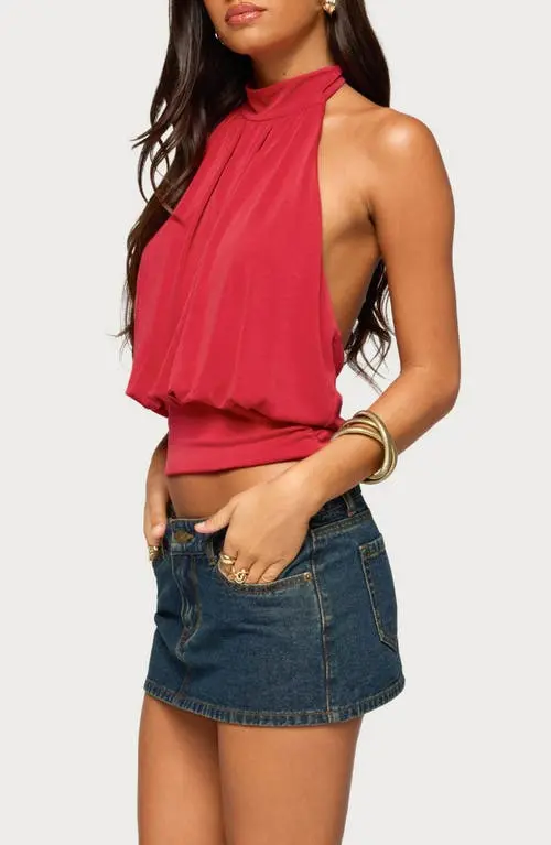 EDIKTED Laeva Backless Halter Top