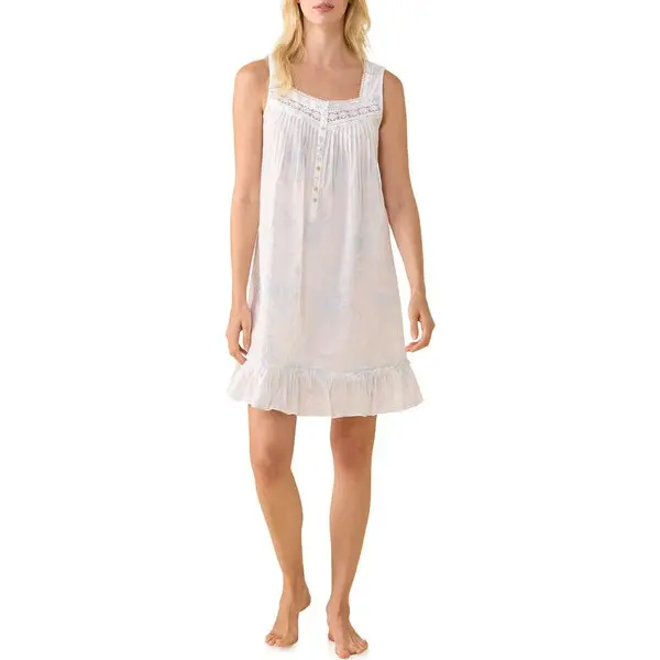 Eileen West Venise Lace Cotton Nightgown