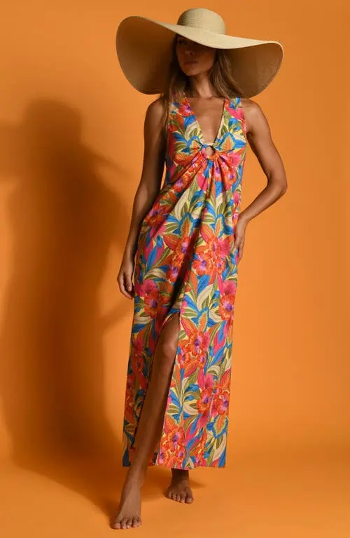 SUNSHINE 79 Tropic Tapestry Maxi Cover-up Dress