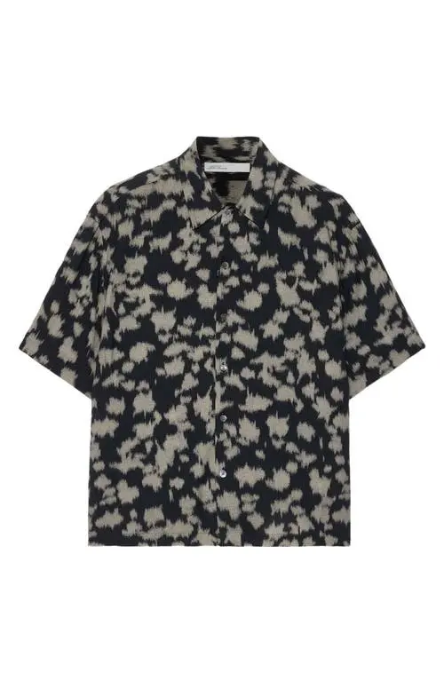ALLSAINTS Leo Patterned Short Sleeve Camp Shirt