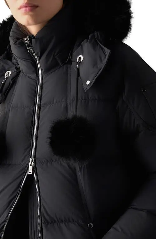 Moose Knuckles Everest Faux Fur Trim 800 Fill Power Down Puffer Coat