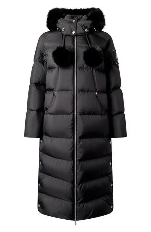 Moose Knuckles Everest Faux Fur Trim 800 Fill Power Down Puffer Coat