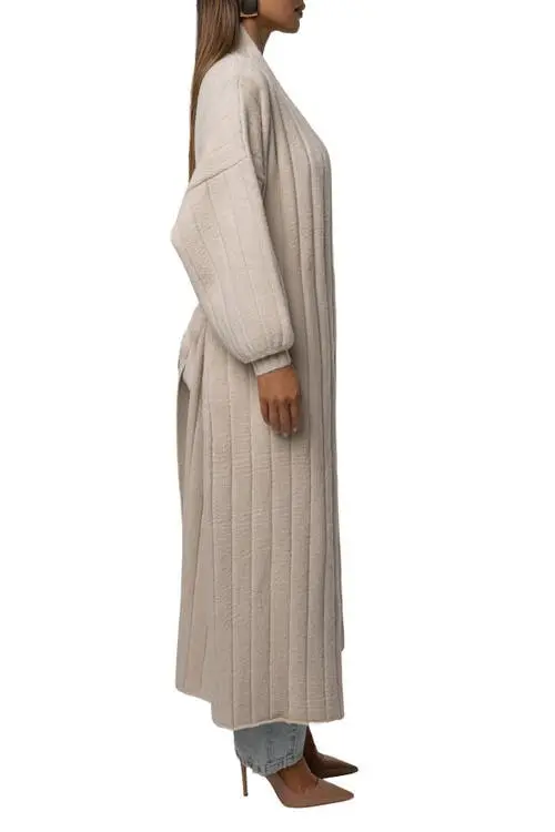 JLUXLABEL Oversize Ribbed Cardigan