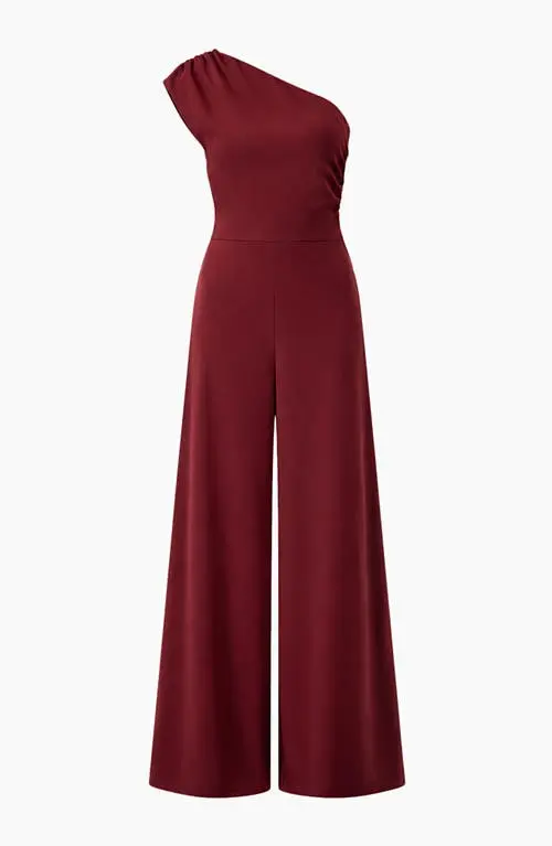 IVONNE Asymmetric One-shoulder Wide-leg Jumpsuit