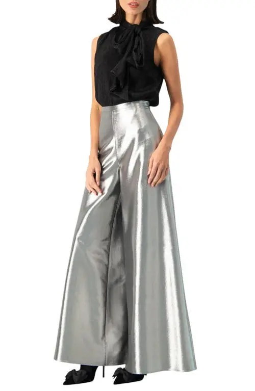 IVONNE Liquid Metallic Palazzo Pants