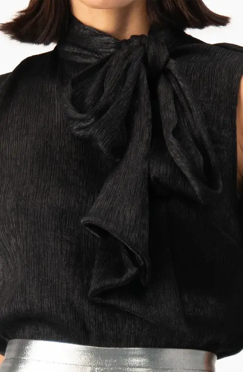 IVONNE Oversized Bow Neck Sleeveless Blouse
