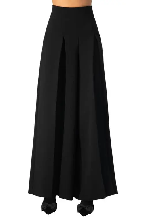 IVONNE High-rise Pleated Palazzo Pants