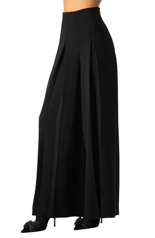 IVONNE High-rise Pleated Palazzo Pants