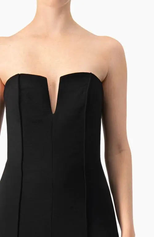 IVONNE Strapless Wide-leg Jumpsuit With Notched Bodice