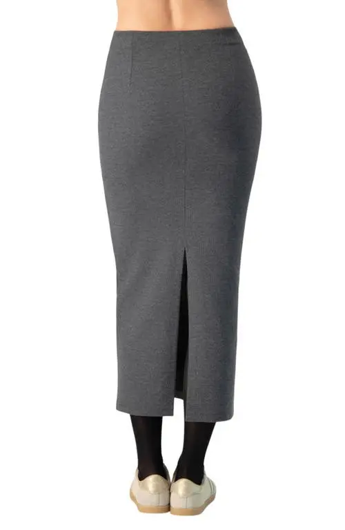 IVONNE Pull-on Jersey Maxi Pencil Skirt