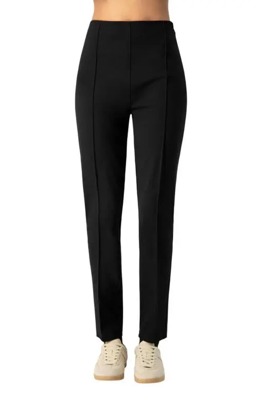IVONNE Pintuck Slim Stretch Pants