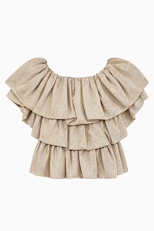 Ulla Johnson Cecile Ruffle Top