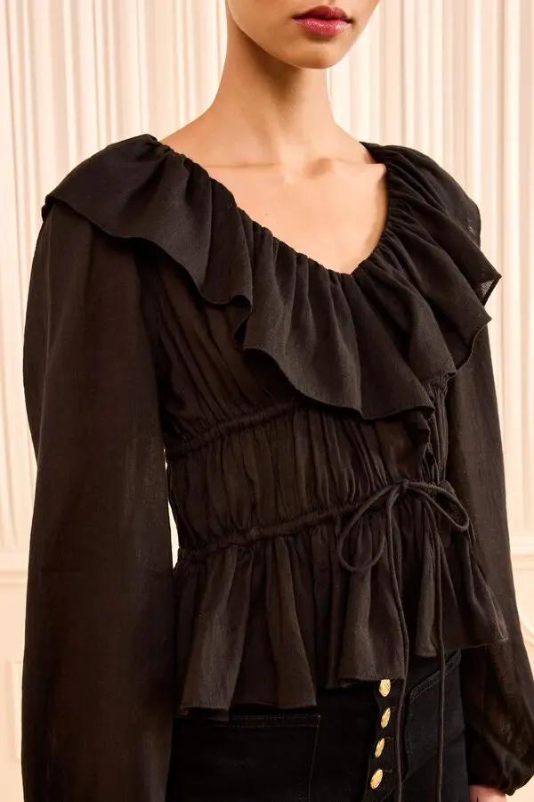 Ulla Johnson Vienne Ruffle Top