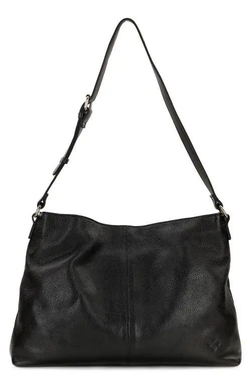 PATRICIA NASH Liora Slouchy Leather Hobo - Black