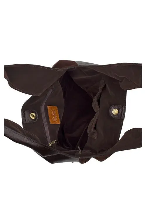 PATRICIA NASH Toni Leather Tote - Chocolate