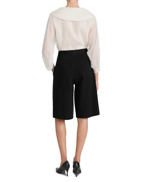 FRAME The Regency Sheer Silk Blend Blouse
