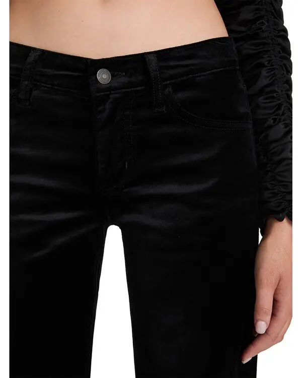 FRAME The Velvet Gray Mid Rise Wide Leg Jeans