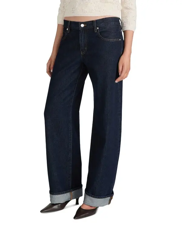 FRAME The Cuffed Low Bow Low Rise Jeans