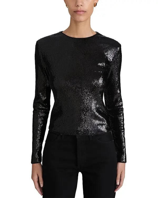 FRAME The Micro Sequin Top