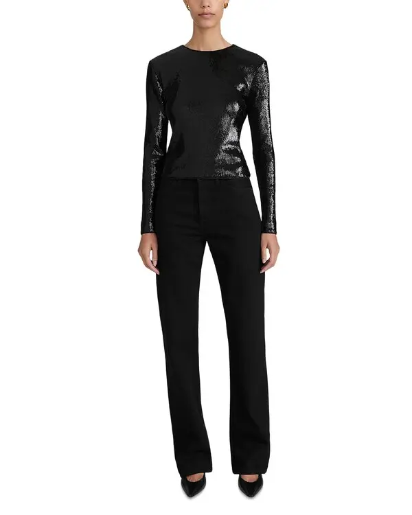 FRAME The Micro Sequin Top