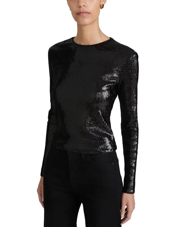 FRAME The Micro Sequin Top