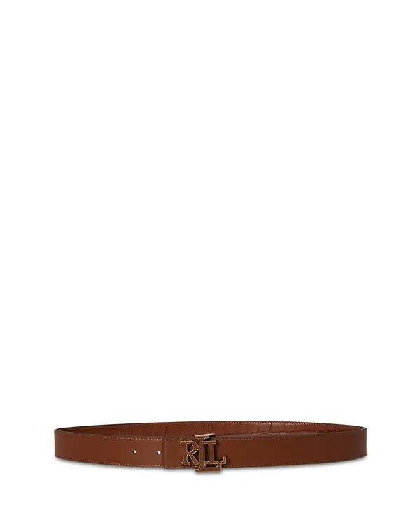 Ralph Lauren Reversible Croc Embossed Logo Belt