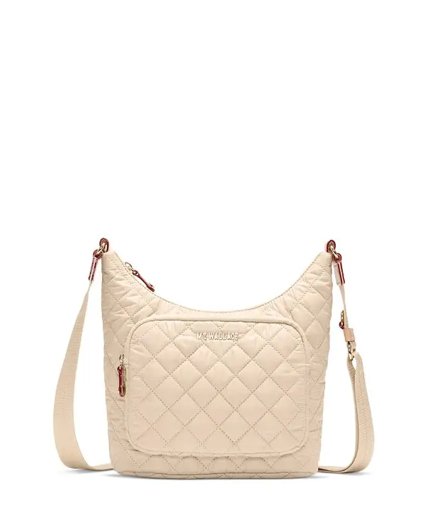 Mz Wallace Metro Sloane Quilted Crossbody - Buff