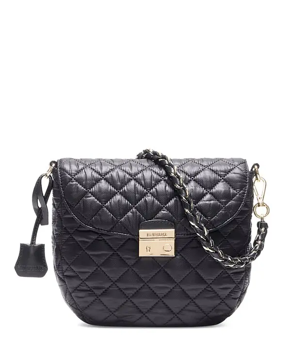 Mz Wallace Crosby Lock Quilted Saddle Bag