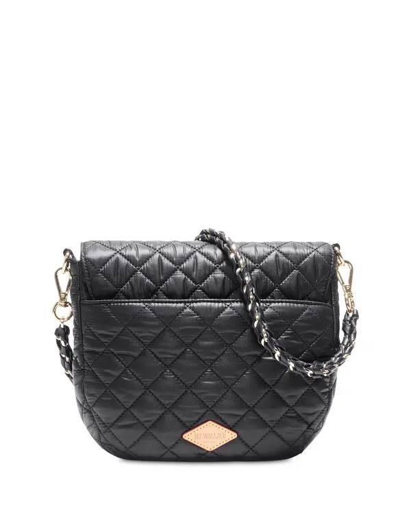 Mz Wallace Crosby Lock Quilted Saddle Bag