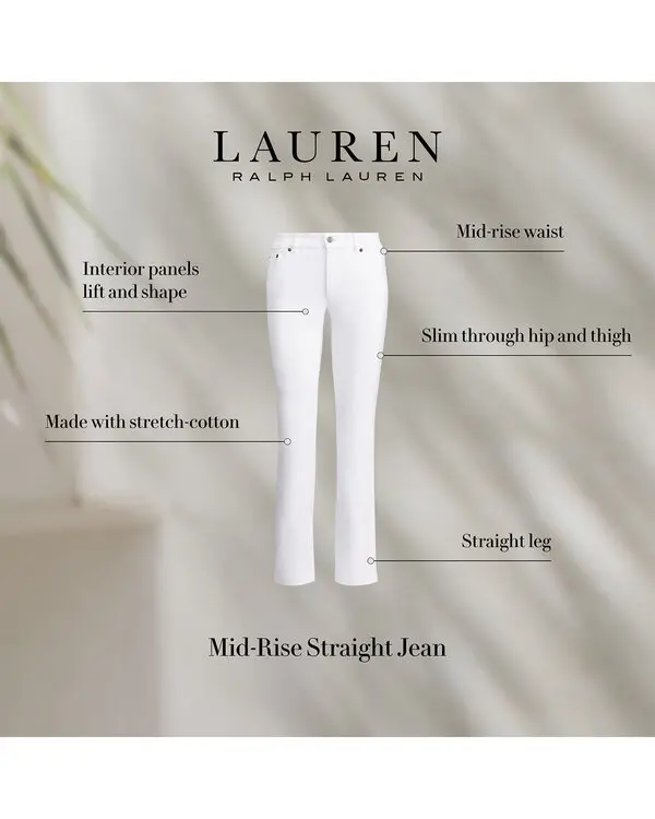 Ralph Lauren Mid Rise Straight Jeans