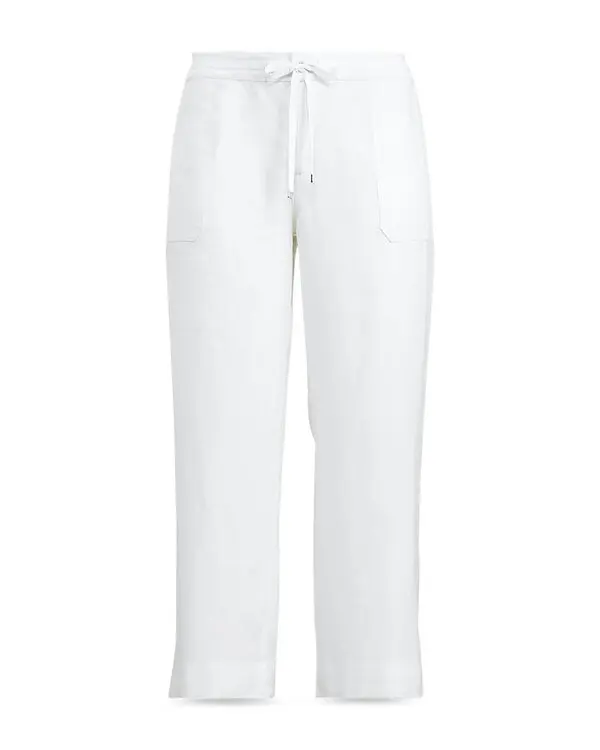 Ralph Lauren Plus Linen Drawcord Pants