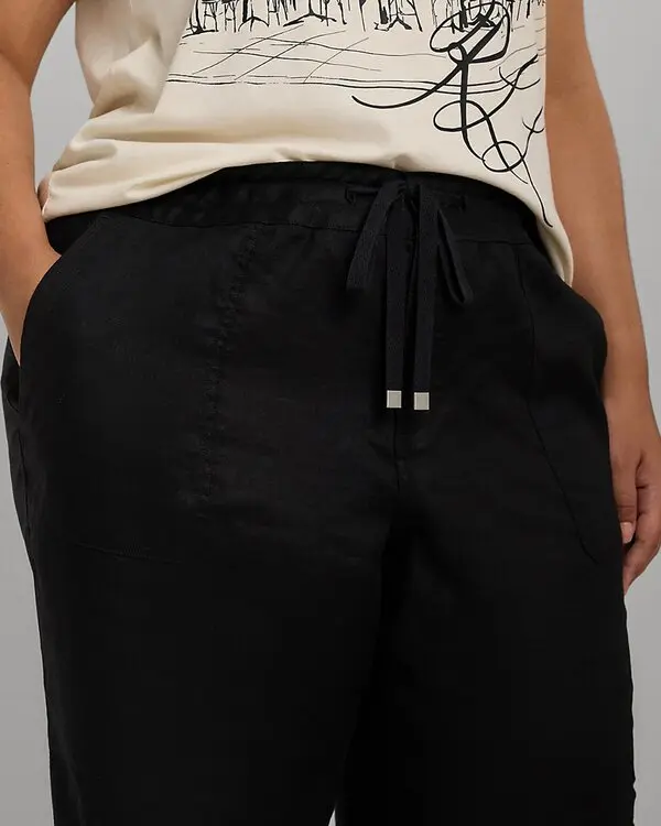 Ralph Lauren Plus Wide Leg Linen Pants