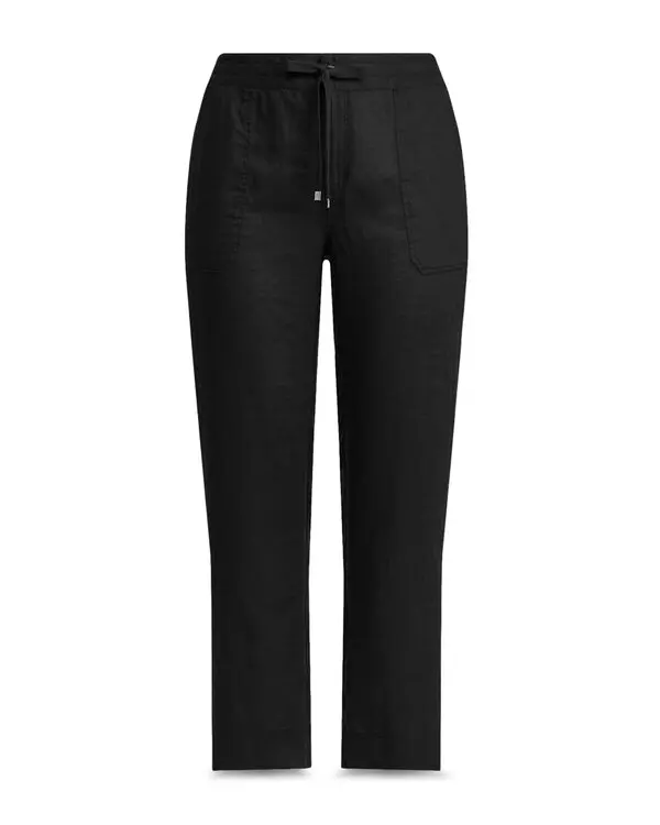 Ralph Lauren Plus Wide Leg Linen Pants