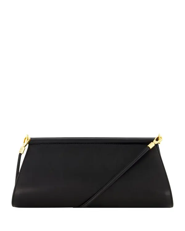 Vince Double Bar Leather Clutch