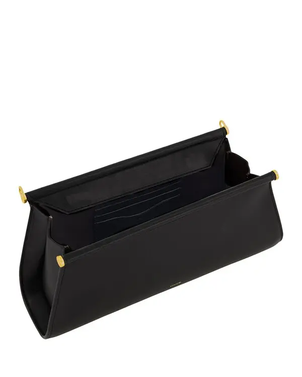 Vince Double Bar Leather Clutch