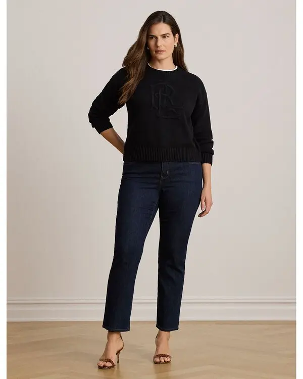Ralph Lauren Combed Cotton Embroidered Logo Sweater