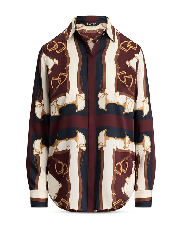 Ralph Lauren Classic Fit Equestrian-print Twill Shirt