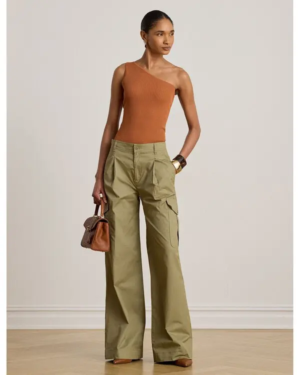 Ralph Lauren Rib Knit One Shoulder Sweater