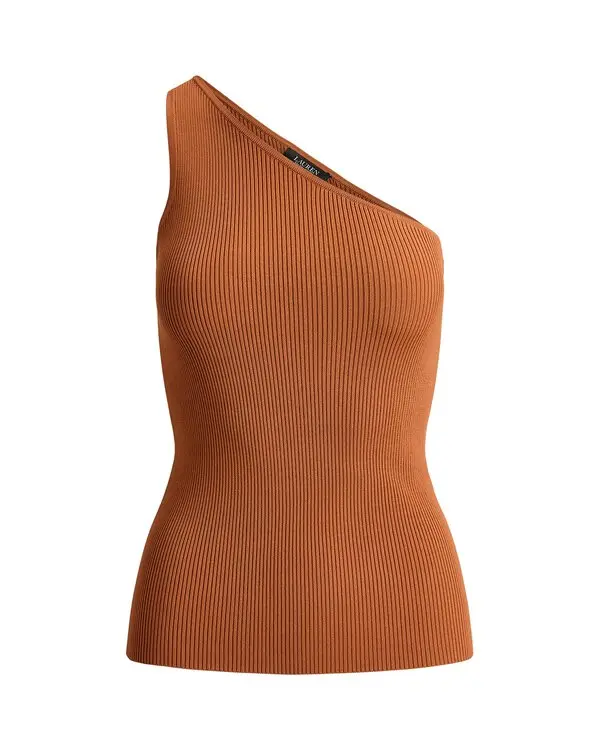 Ralph Lauren Rib Knit One Shoulder Sweater