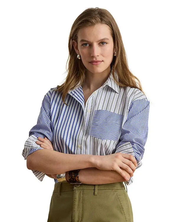 Ralph Lauren Relaxed Fit Striped Broadcloth Shirt