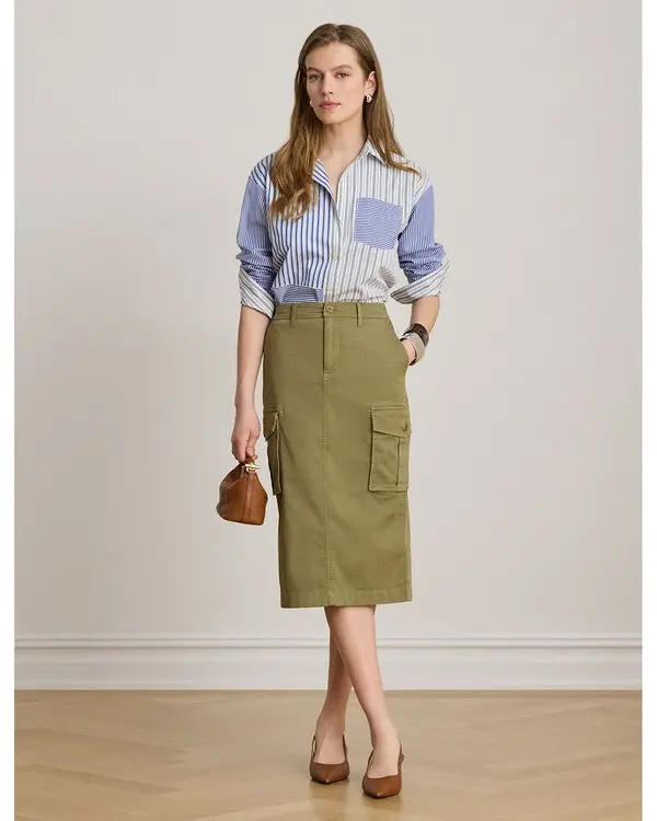 Ralph Lauren Relaxed Fit Striped Broadcloth Shirt