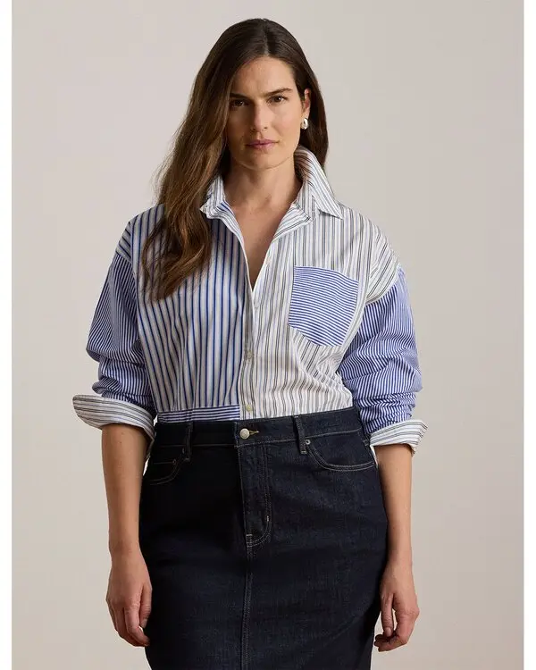 Ralph Lauren Relaxed Fit Striped Broadcloth Shirt