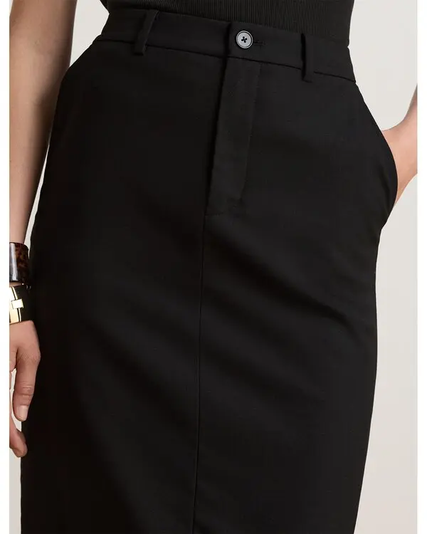 Ralph Lauren Crepe Pencil Skirt