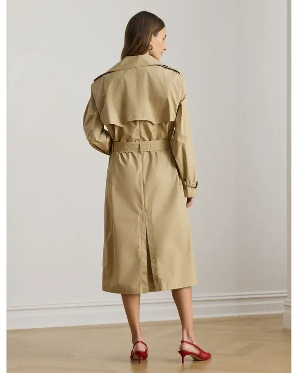 Ralph Lauren Double Breasted Cotton Trench Coat