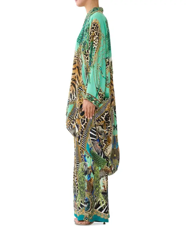Camilla Silk Draped Back Tunic Shirt